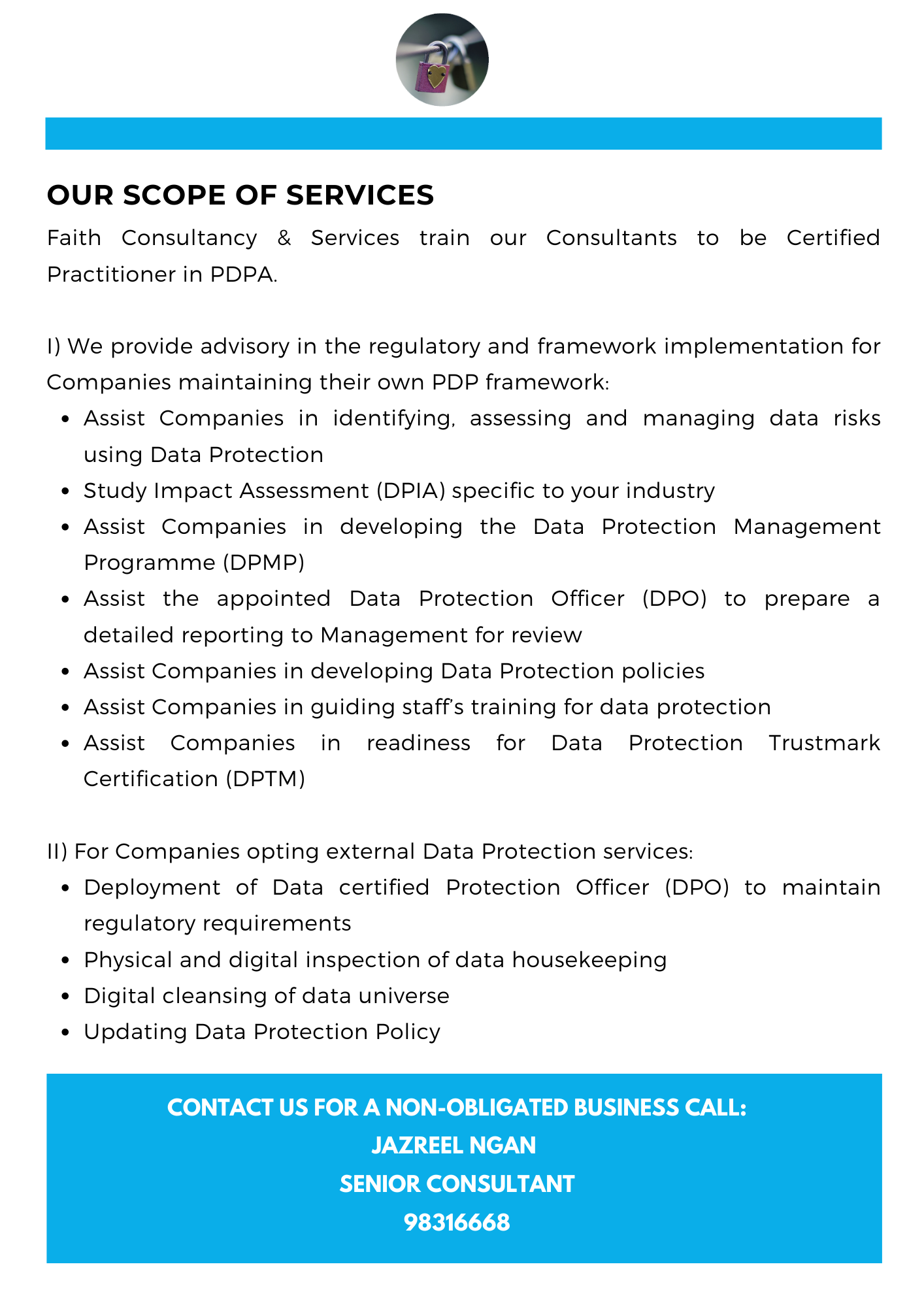 Personal Data Protection | Faith Consulting